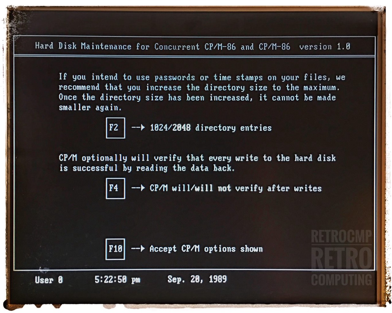 Software / CP/M-86 / IBM PC // retrocmp / retro computing